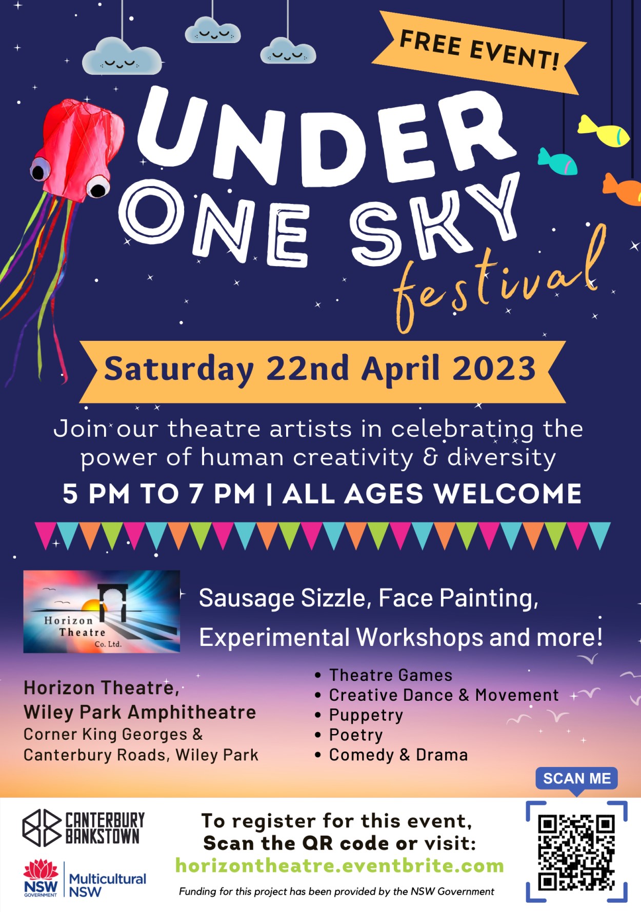 Under One Sky Festival – Saturday 22nd April 2023